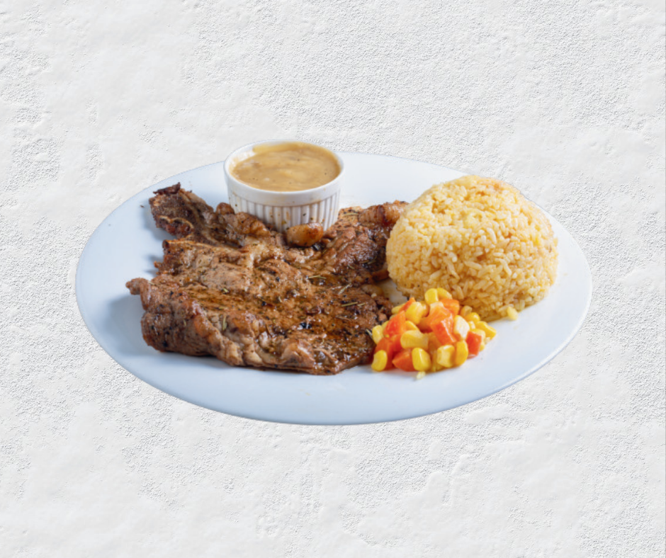 T-Bone with Rice – Escobars Malate